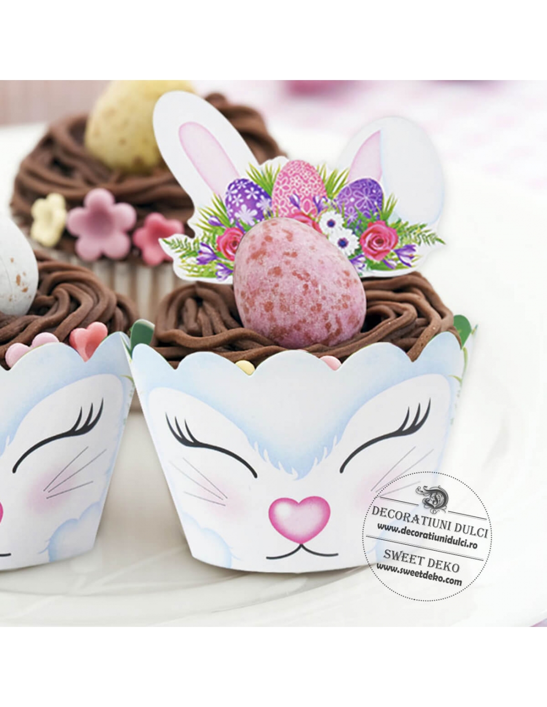 Invelitori si toppers briose, iepurasi de Paste (24set)