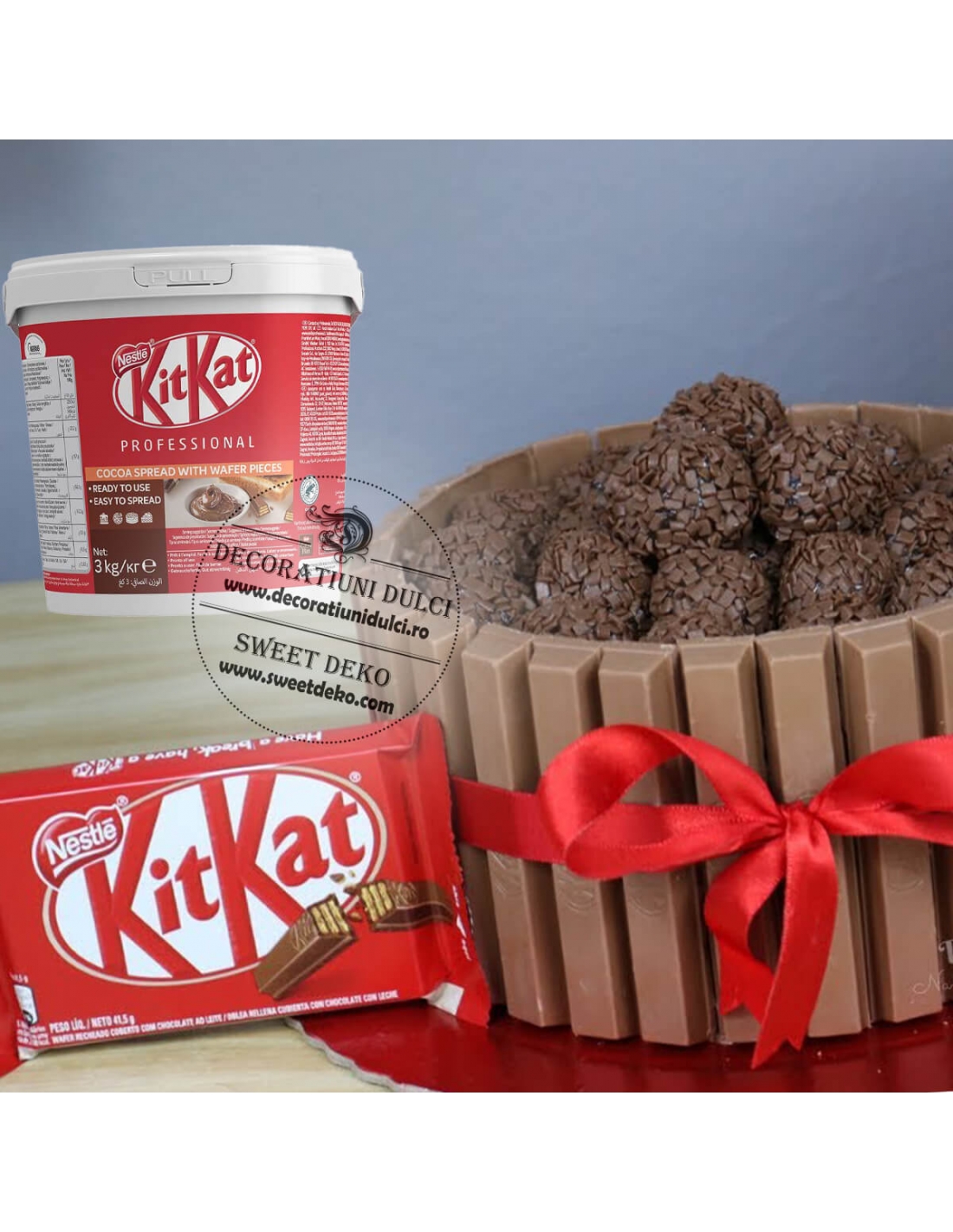 Kit Kat crema de cacao cu bucati de napolitana, 3kg.