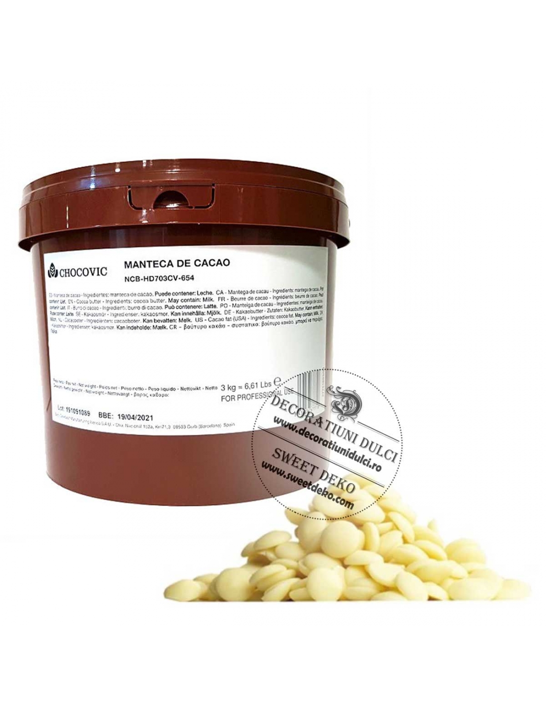 Unt de cacao Chocovic, 0.5kg