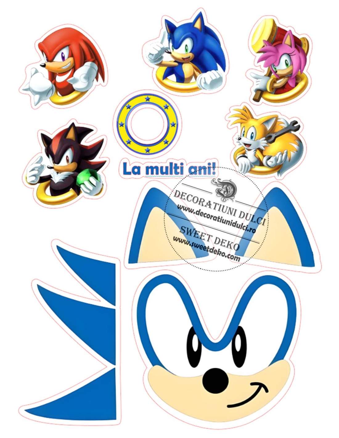 Imagine comestibila fata lui Sonic