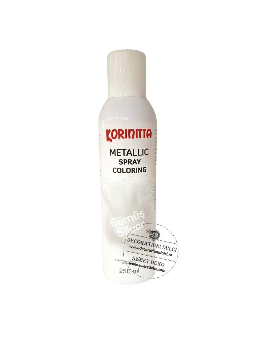 Spray alimentar argintiu Koronitta