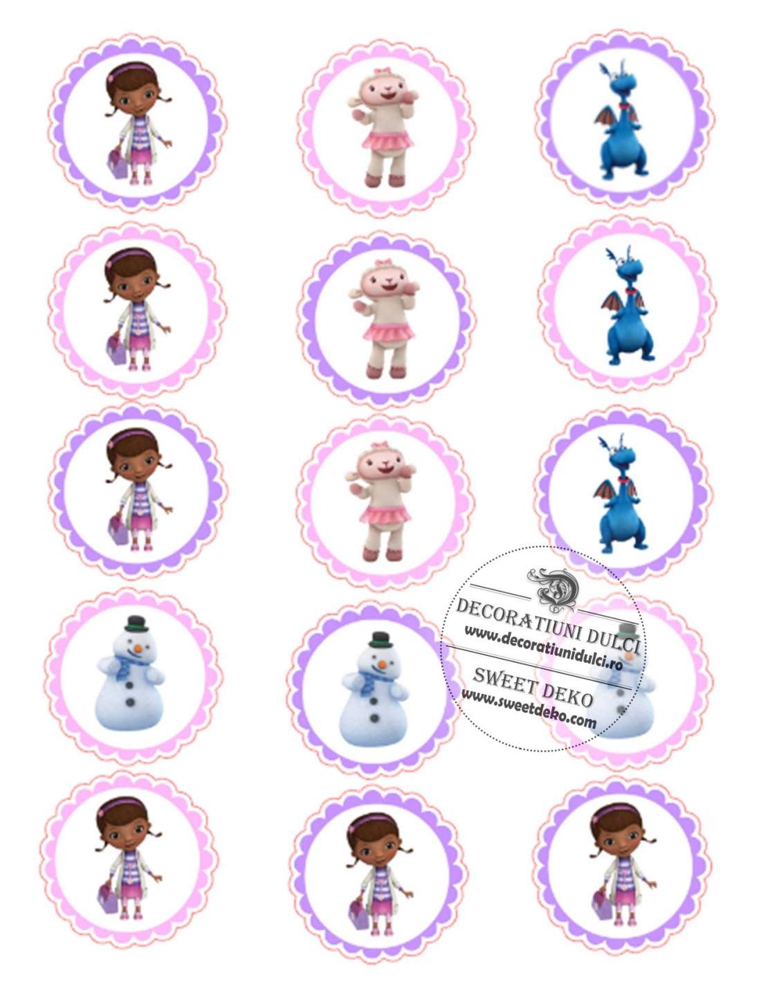 Decor floricele cu Plusica, imagine comestibila