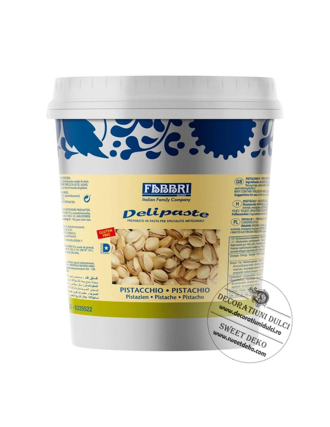 Pasta de fistic Delipaste Fabbri (4.1kg)