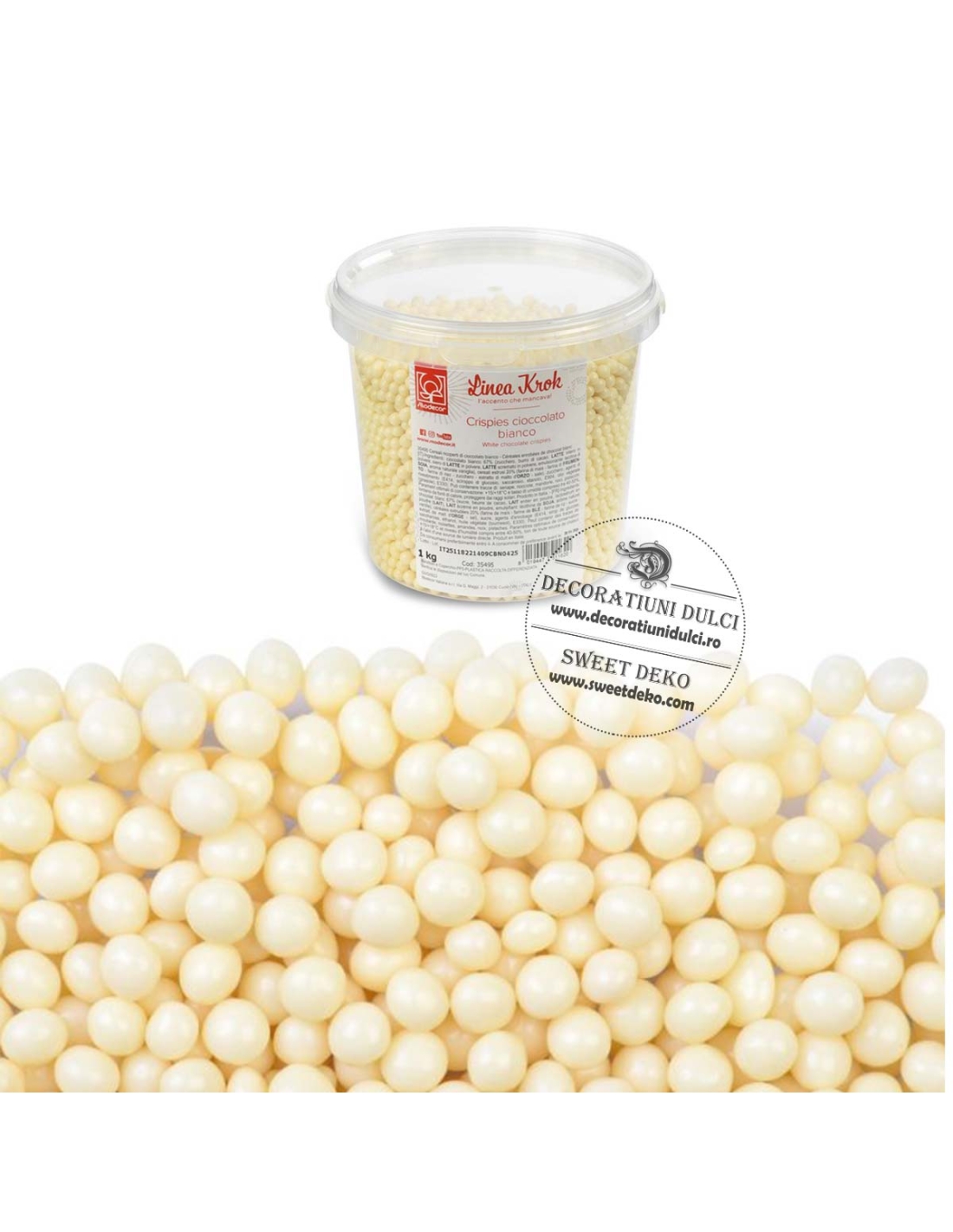 Crispies ciocolata alba MODECOR (1kg.)